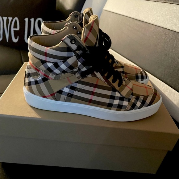 Burberry | Shoes | Burberry High Top Sneakers Comes With The Original Box Bag | Poshmark